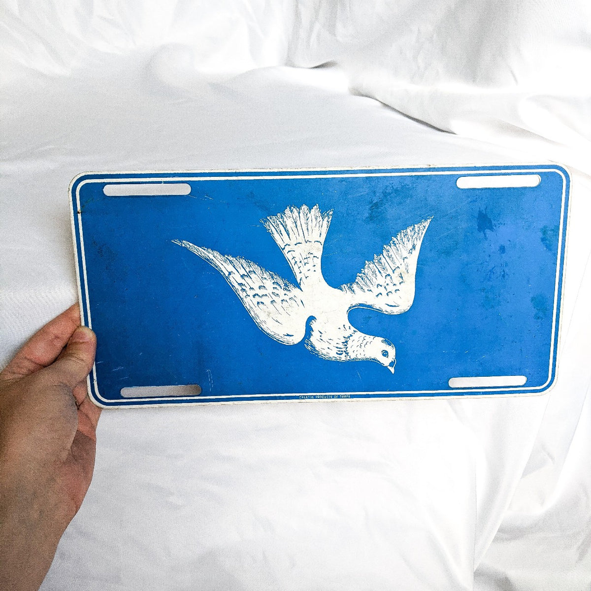 Blue Dove License Plate – Sandbox Vintage